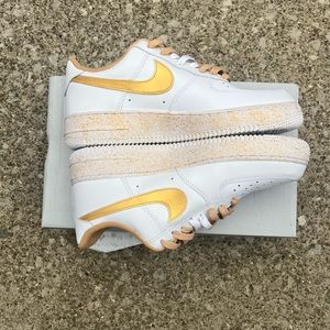 Nike | Shoes | Custom Nike Air Force Metallic Gold | Poshmark